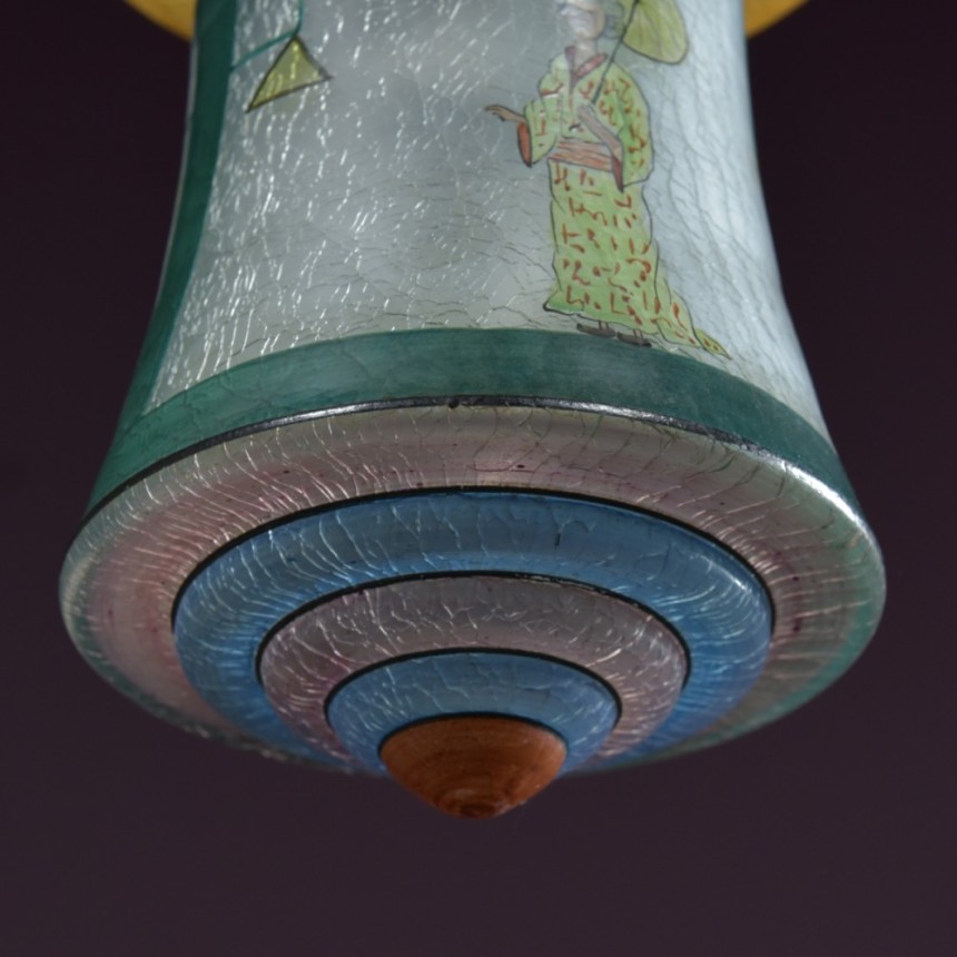 Antique & Reclaimed Crackle Glass Lantern- SalvoWEB UK