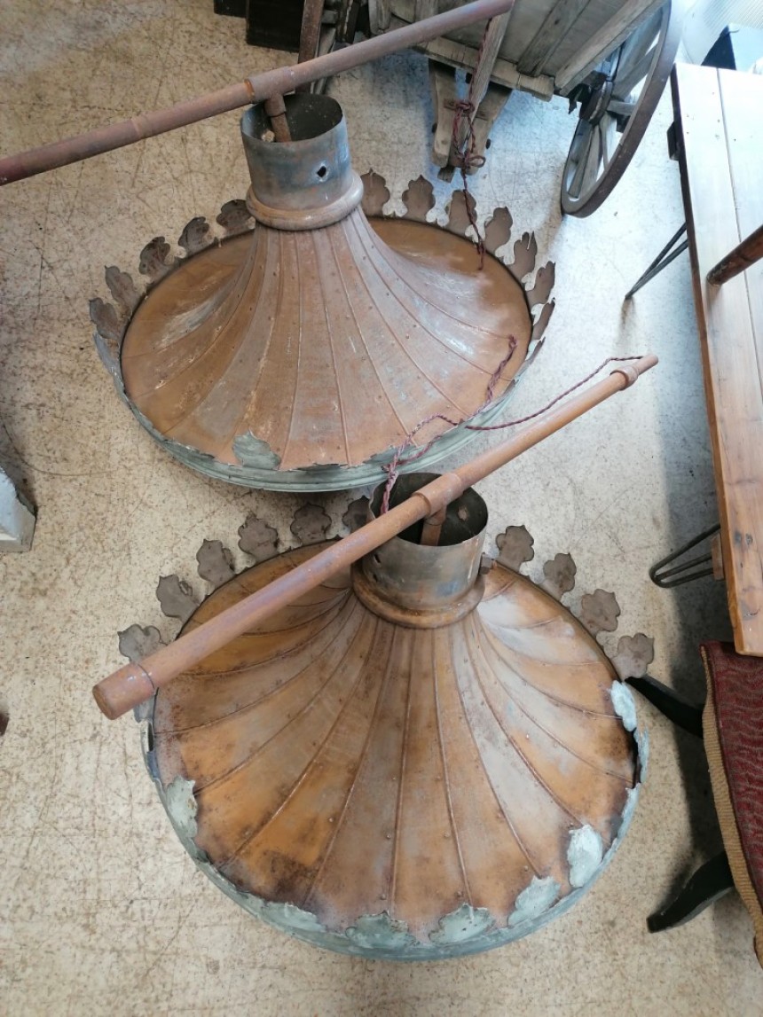 Antique & Reclaimed Set Of Five - Unique Antique Chapel Ceiling Lights ...