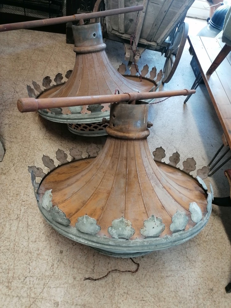 Antique & Reclaimed Set Of Five - Unique Antique Chapel Ceiling Lights ...
