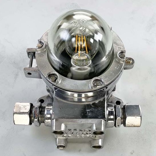 Antique & Reclaimed Eastern Bloc Cargo Ship Wall Light- SalvoWEB UK