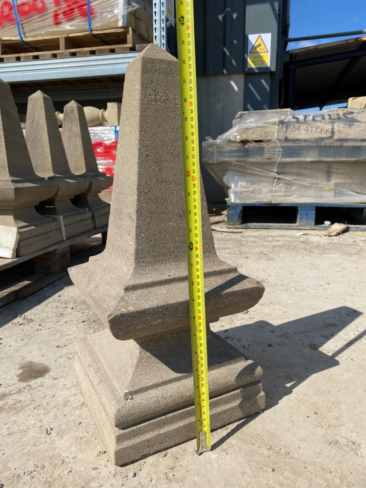 New & Repro New: 4 Gritstone Decorative Finials- SalvoWEB UK
