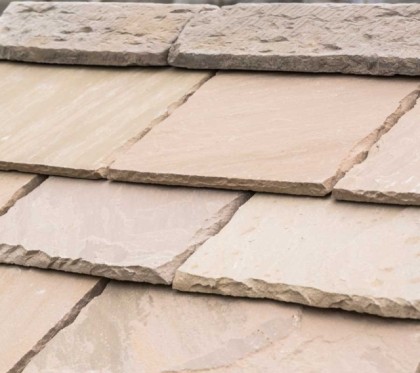 New & Repro New: Buff Natural Stone Slate Roofing- SalvoWEB UK