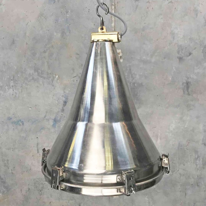 Antique & Reclaimed Stainless Steel Ceiling Light by Daeyang- SalvoWEB UK