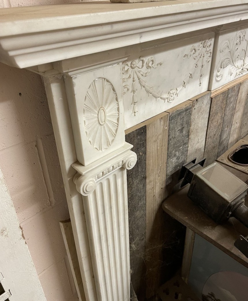 Antique & Reclaimed Marble Regency Fire Surround- SalvoWEB UK