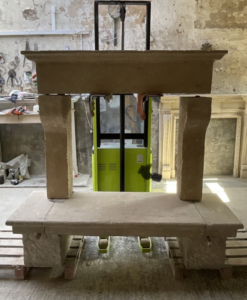 New & Repro Rustic Kitchen Stone Fireplace- SalvoWEB UK