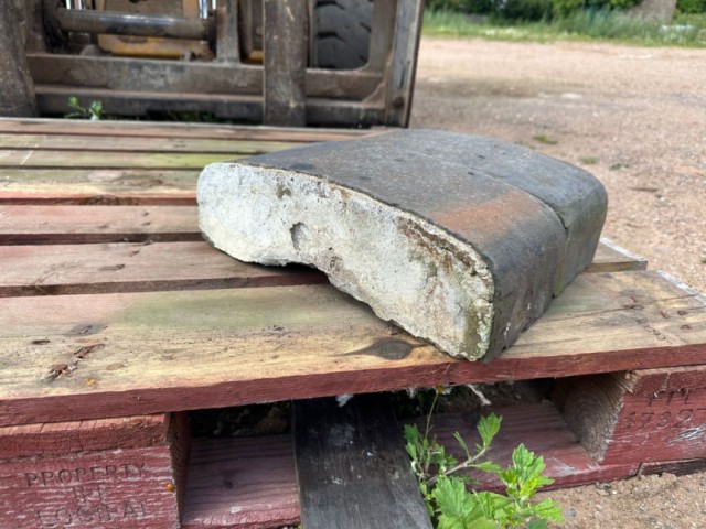 Antique & Reclaimed Reclaimed Staff Blue Coping Bricks - Curved ...