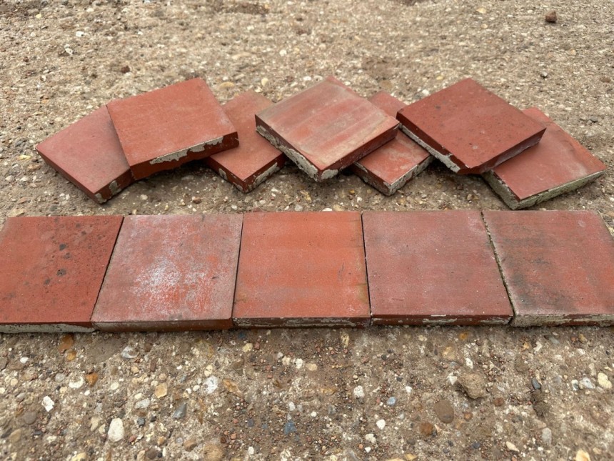Antique & Reclaimed Reclaimed Victorian Quarry Tiles- SalvoWEB UK