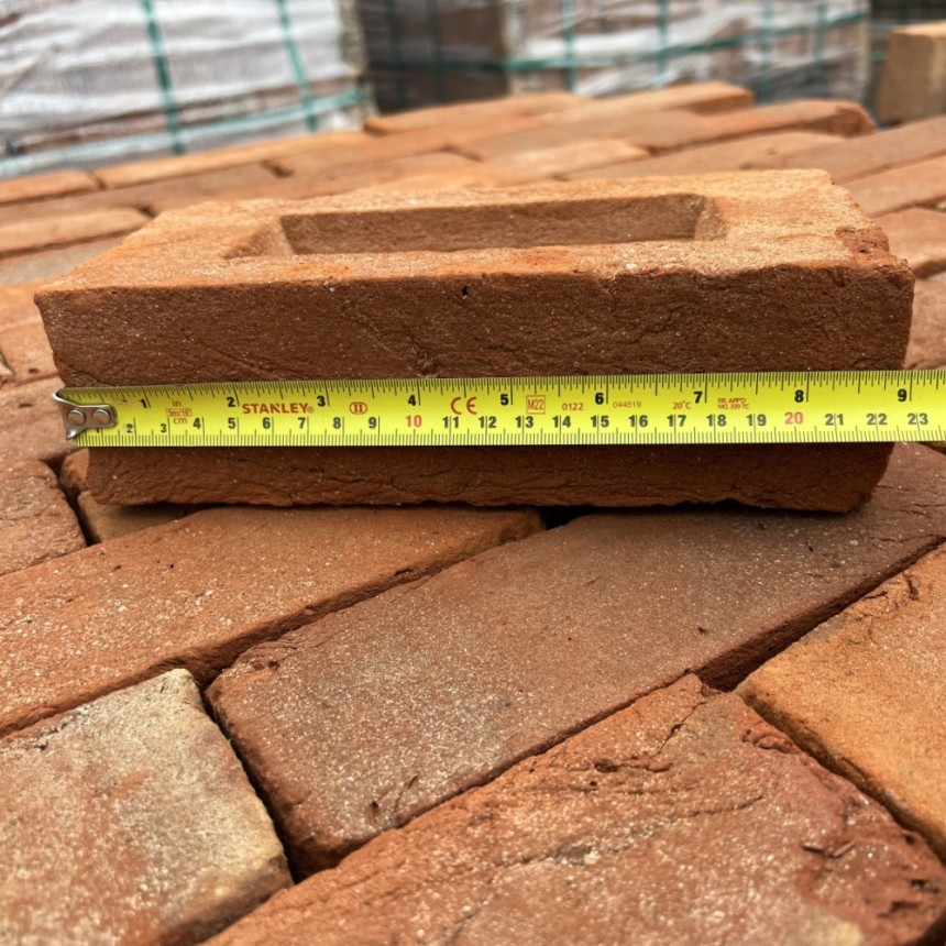 Antique & Reclaimed Reclamation 68mm Premium Soft Red Rubber Handmade ...