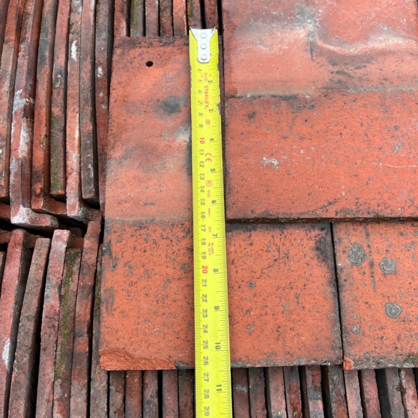 Antique & Reclaimed Reclaimed Dreadnought Red Clay Roof Tiles- SalvoWEB UK