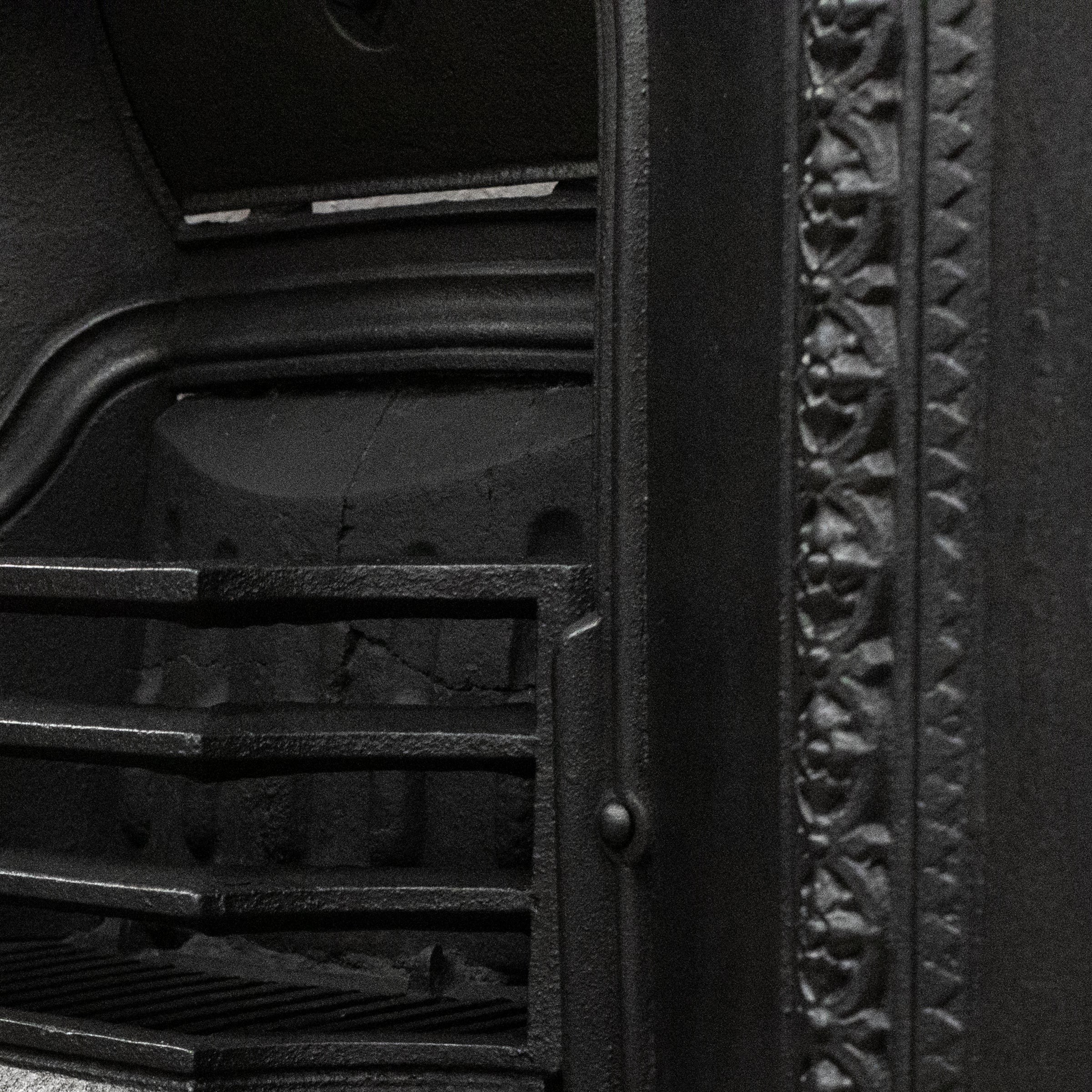 Antique & Reclaimed Antique Cast Iron Arched Fireplace Insert- SalvoWEB UK