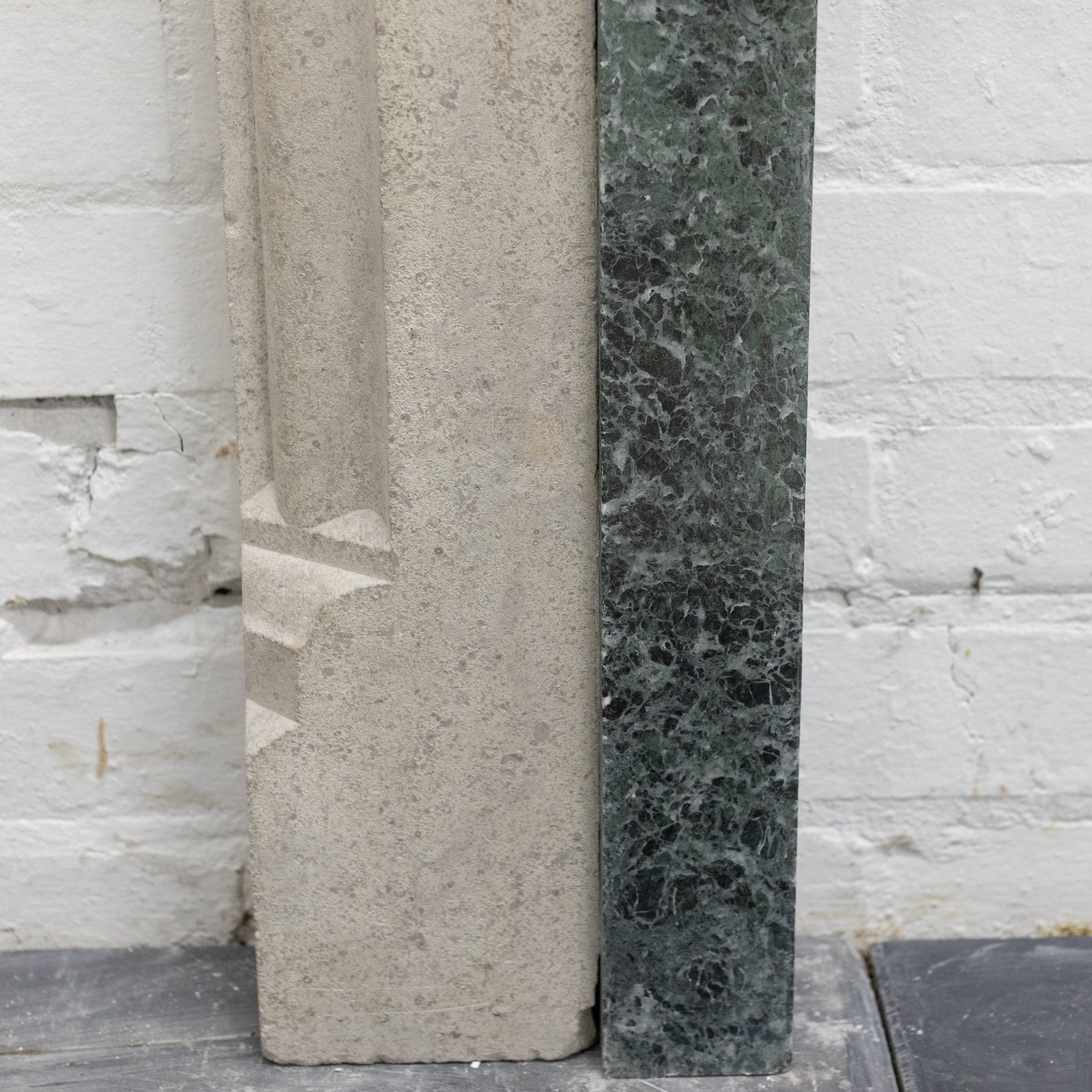 Antique & Reclaimed Early 20th Century Portland Stone & Verdi Marble ...