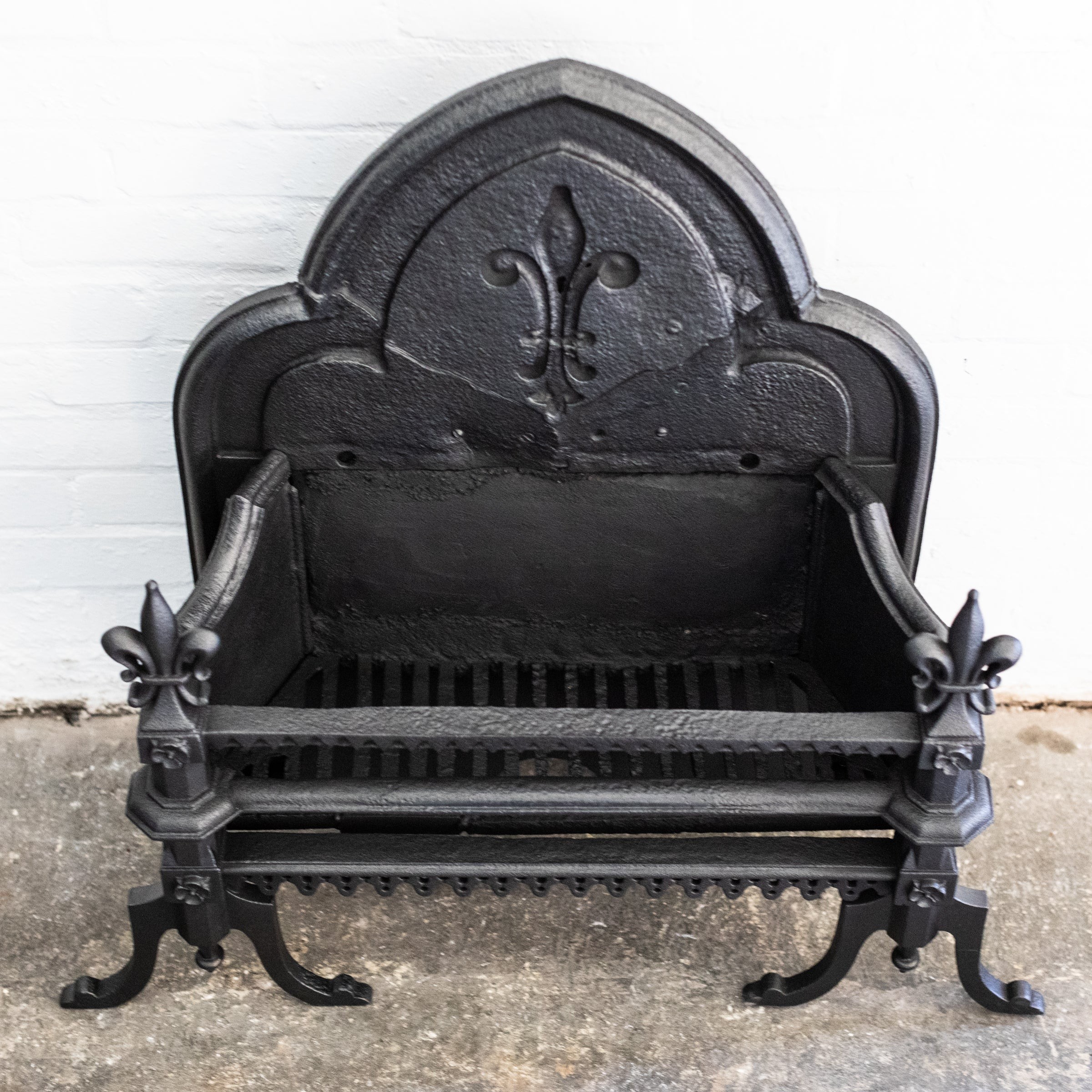 Antique & Reclaimed Antique Gothic Revival Cast Iron Fire Basket ...