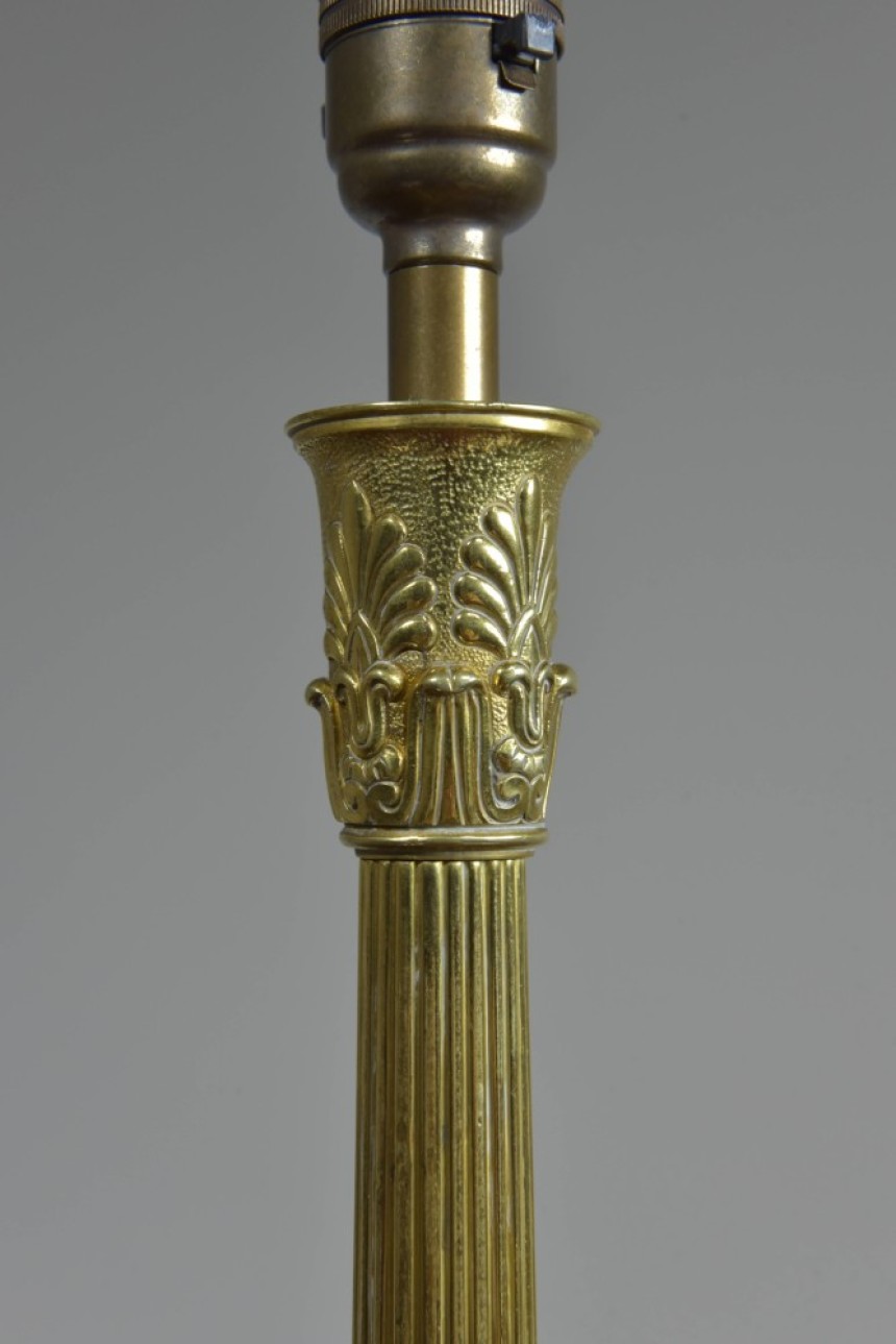 Antique & Reclaimed Classical Reeded Column Lamp- SalvoWEB UK