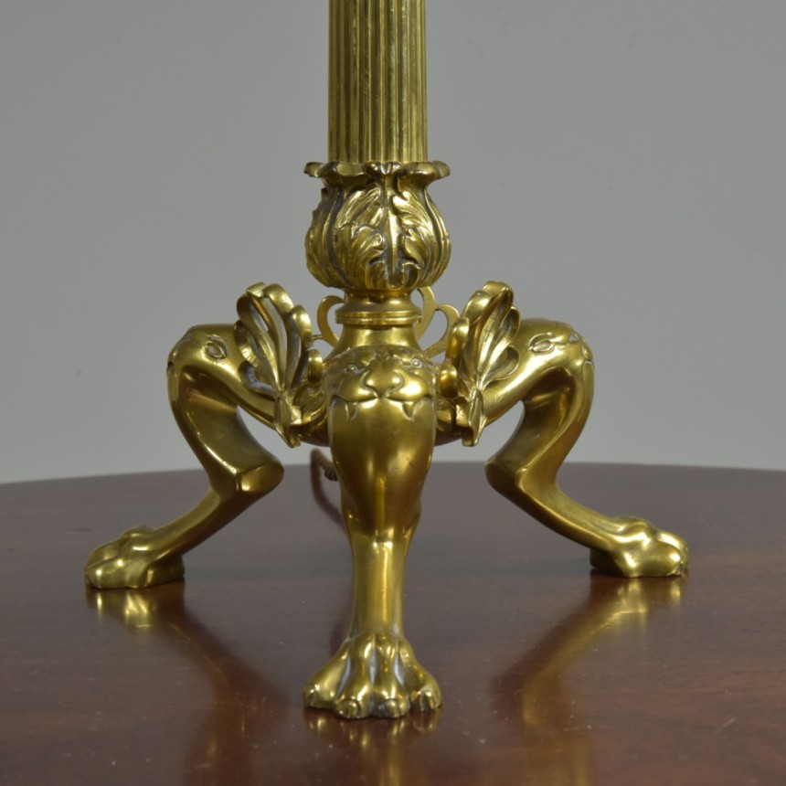 Antique & Reclaimed Classical Reeded Column Lamp- SalvoWEB UK