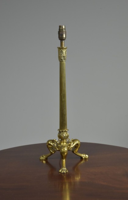 Antique & Reclaimed Classical Reeded Column Lamp- SalvoWEB UK