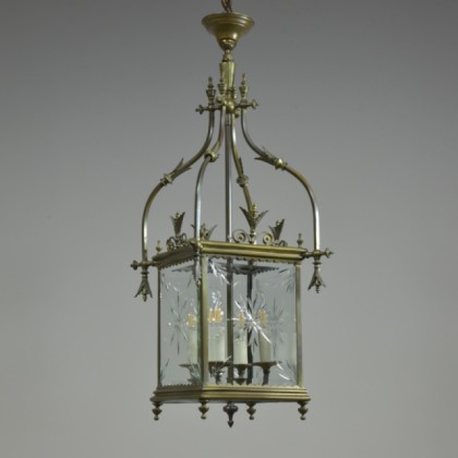 Antique & Reclaimed Victorian Aesthetic Gas Lantern- SalvoWEB UK
