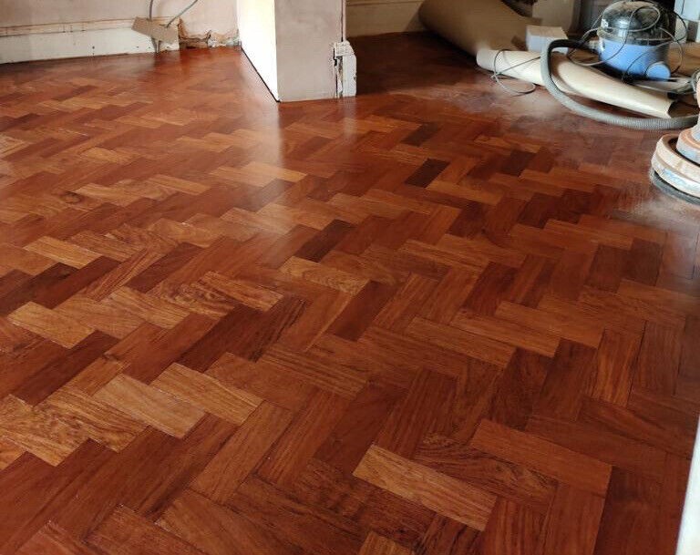 Reclaimed Rhodesian Teak Parquet Flooring