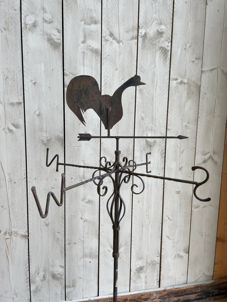 Antique & Reclaimed Weather vane with wrought iron compass signs and ...