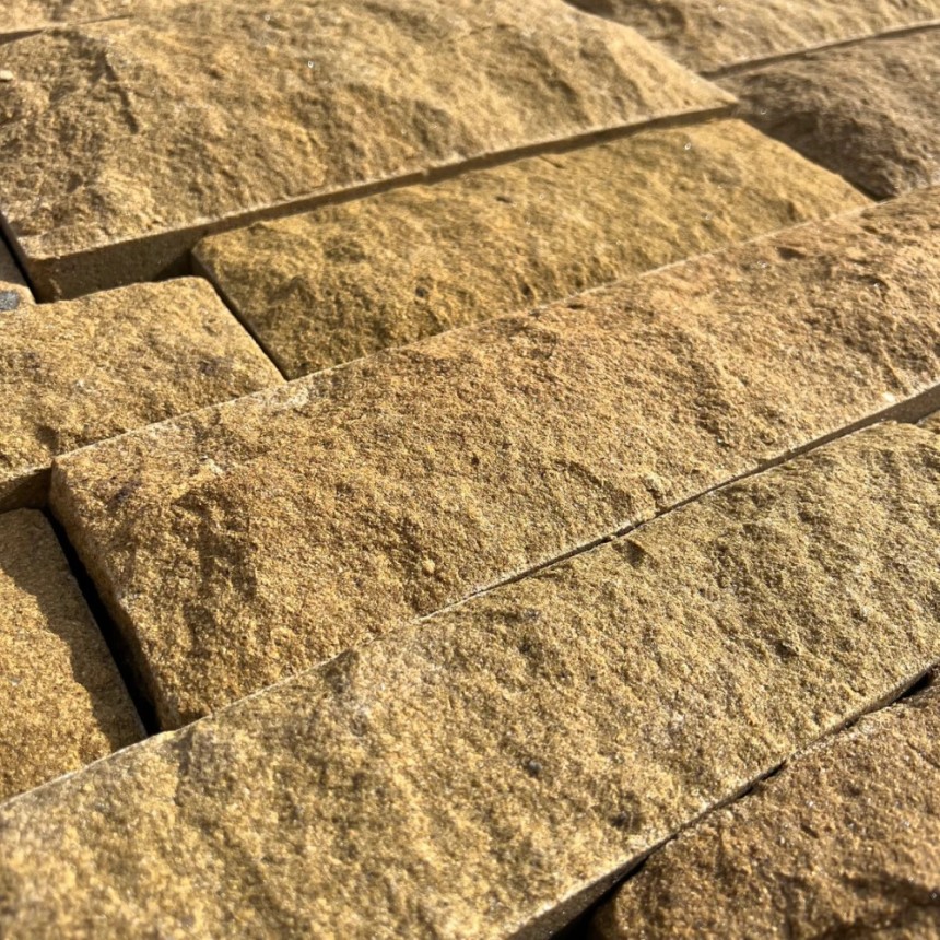 New & Repro Pitched Face Natural Building Stone - 140mm Bed - Ready to ...