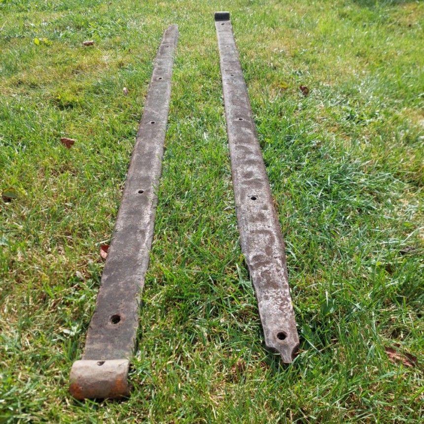 Antique & Reclaimed Extremely Large Antique Wrought Iron Hinges ...