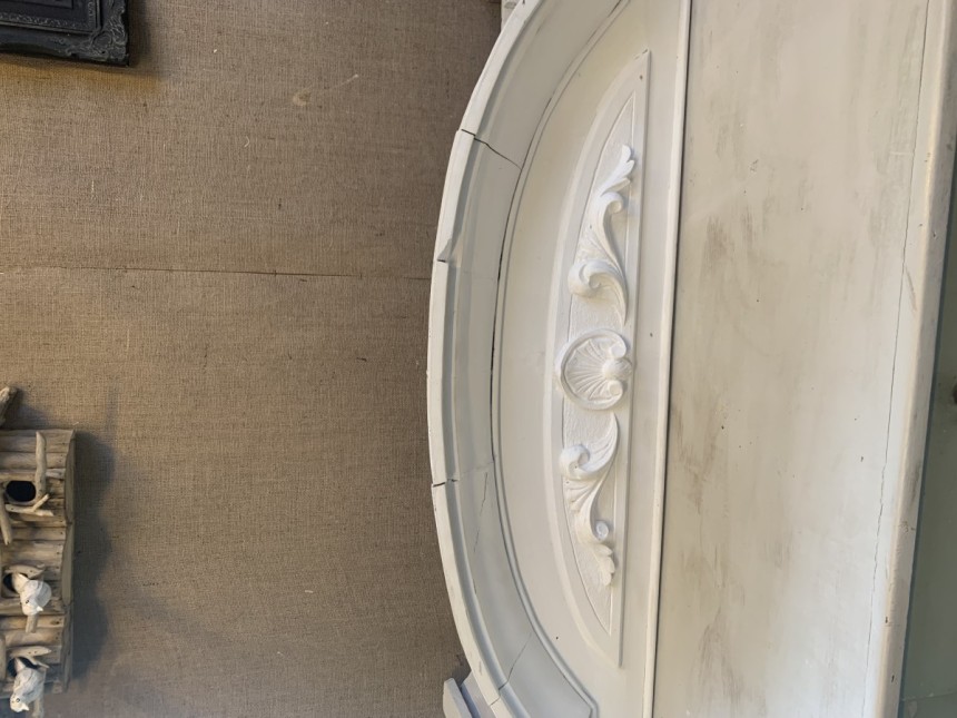 Antique & Reclaimed French cupboard pediment- SalvoWEB UK