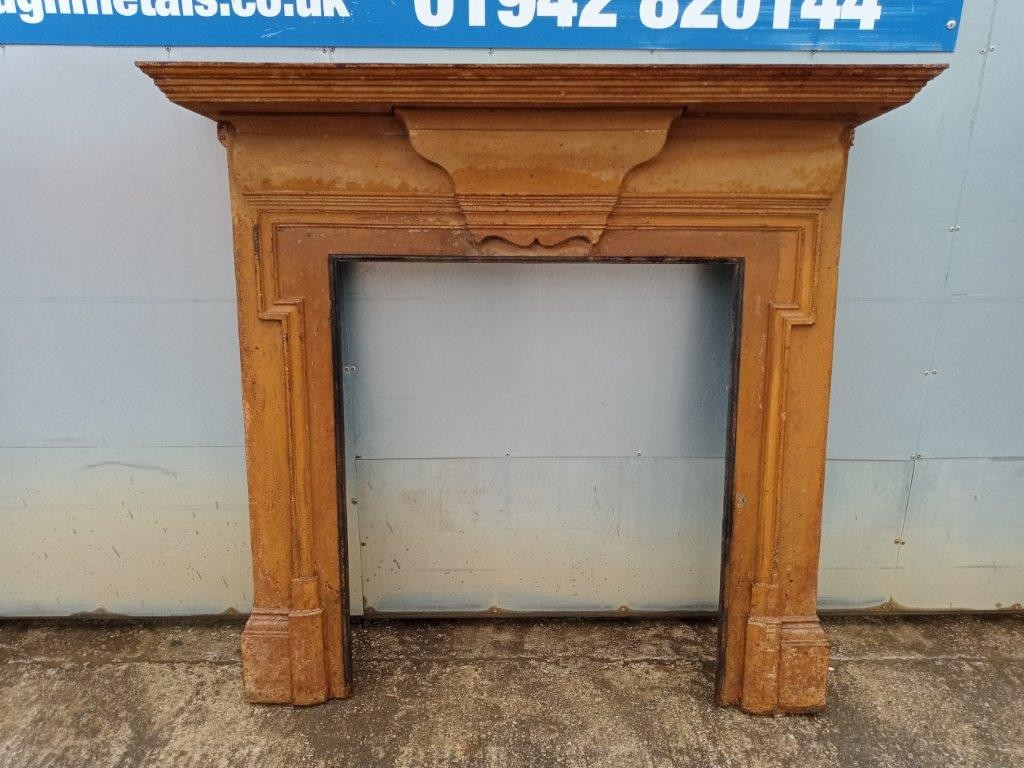 Antique & Reclaimed Cast iron fireplace surround 1285mm wide- SalvoWEB UK