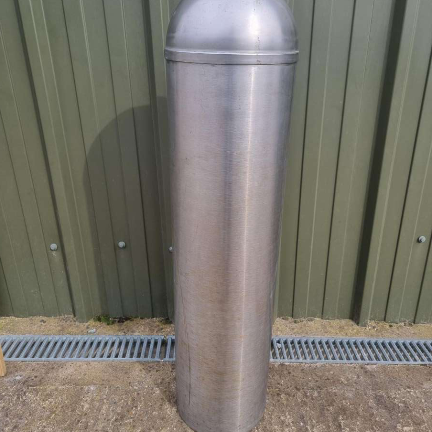 Antique & Reclaimed Brushed Stainless Steel Bollards Round Top- SalvoWEB UK