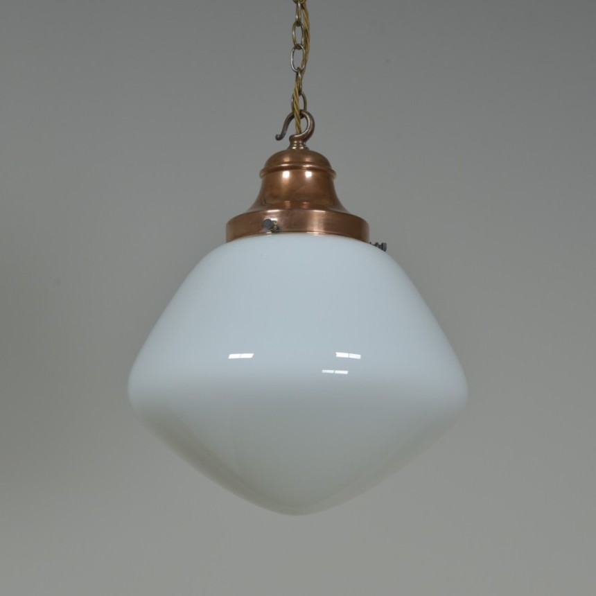 Antique & Reclaimed Pointed Opaline Light- SalvoWEB UK