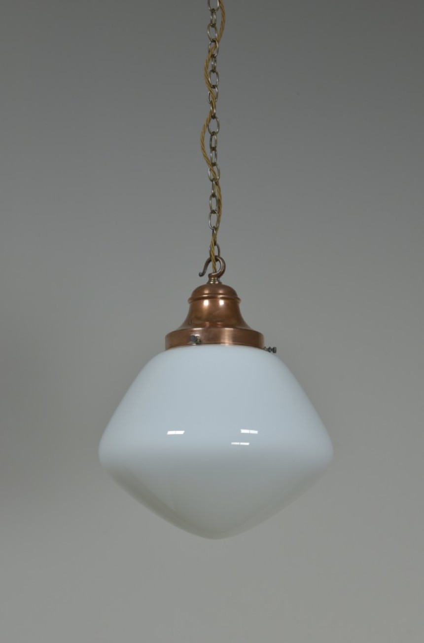 Antique & Reclaimed Pointed Opaline Light- SalvoWEB UK