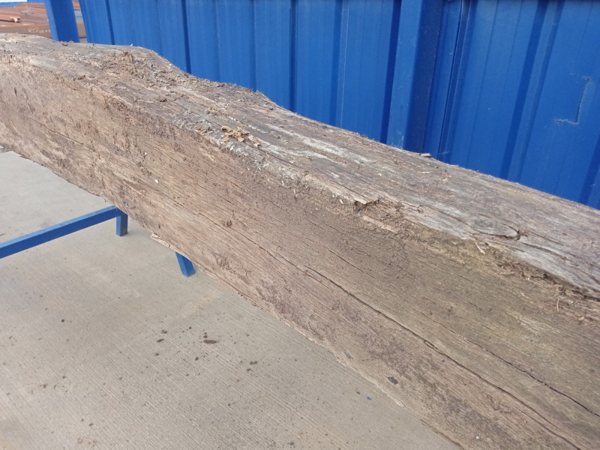Antique & Reclaimed Reclaimed oak timber beam 12 foot long- SalvoWEB UK