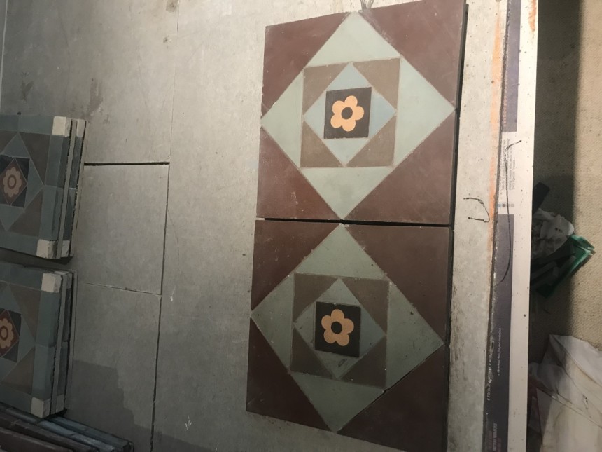 Antique & Reclaimed Original Encaustic Floor Tiles- SalvoWEB UK