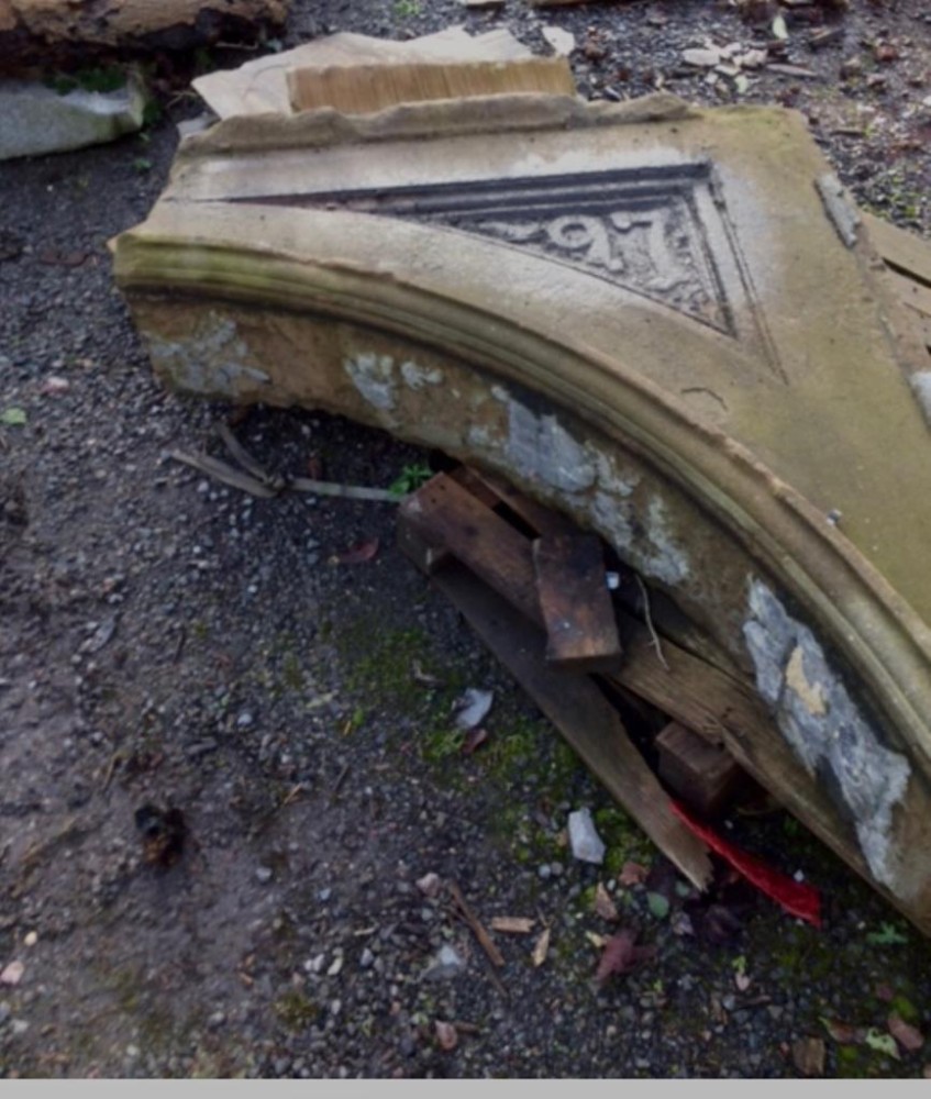 Antique & Reclaimed listings 3 piece sandstone arch dated 1897 from ...