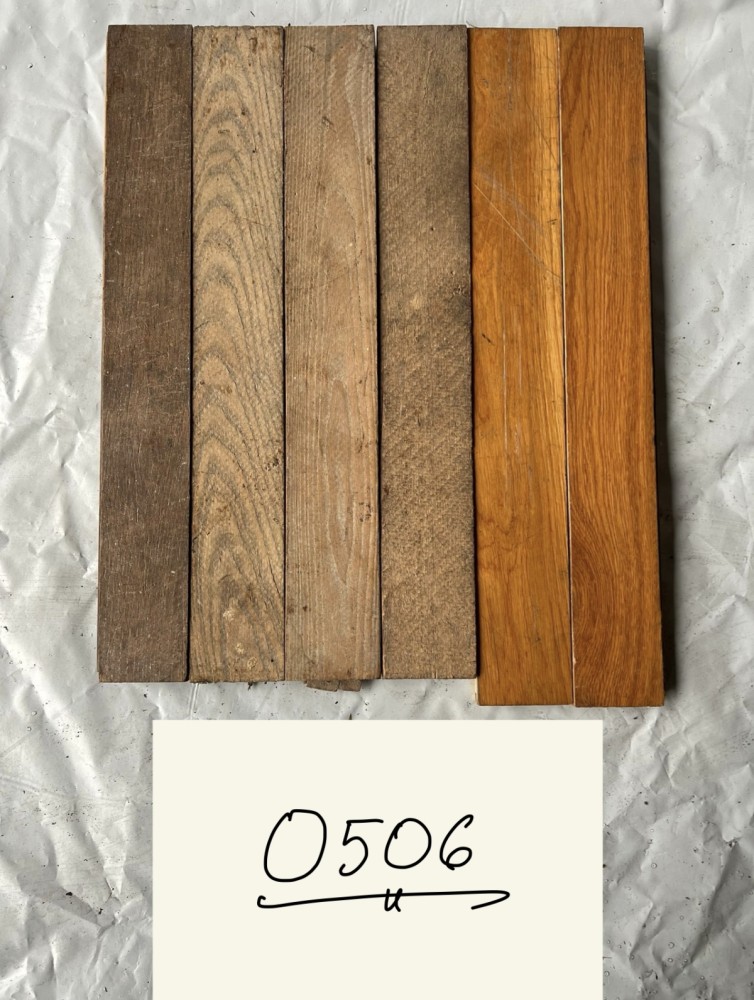Antique & Reclaimed O506. Reclaimed OAK Parquet Flooring - 50 x 6 CM- SalvoWEB...