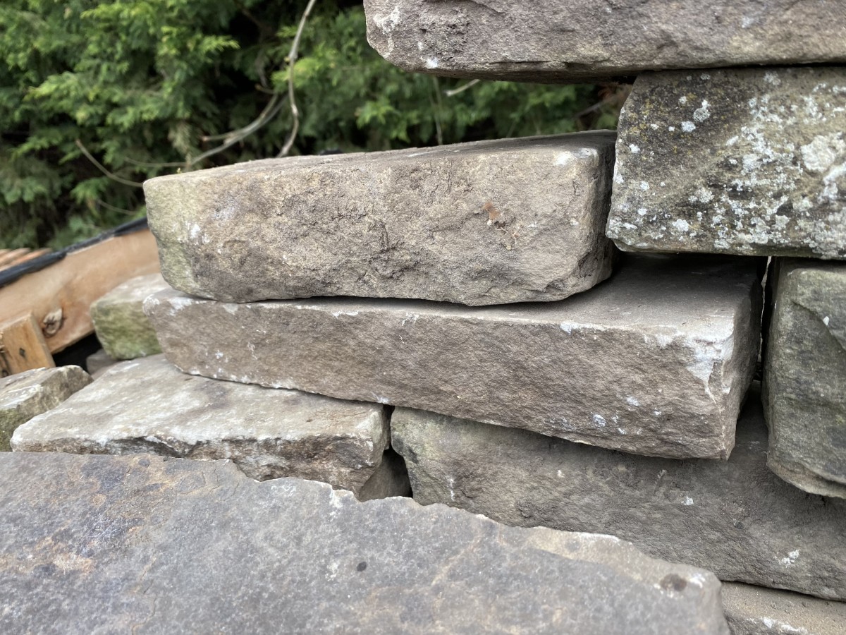 Antique & Reclaimed Reclaimed Yorkstone wall bricks- SalvoWEB UK