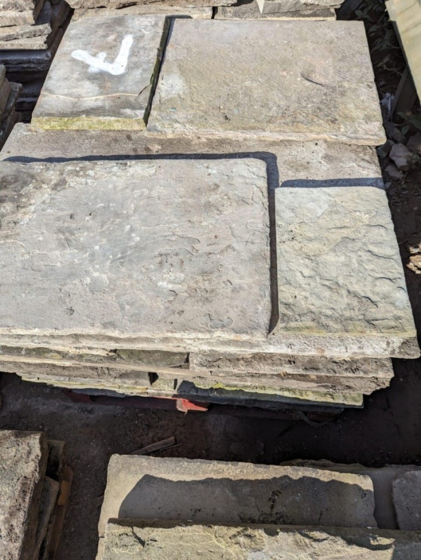 Antique & Reclaimed Reclaimed Yorkstone Flags- SalvoWEB UK