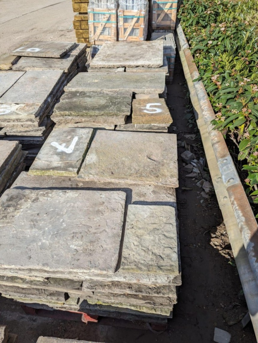 Antique & Reclaimed Reclaimed Yorkstone Flags- SalvoWEB UK