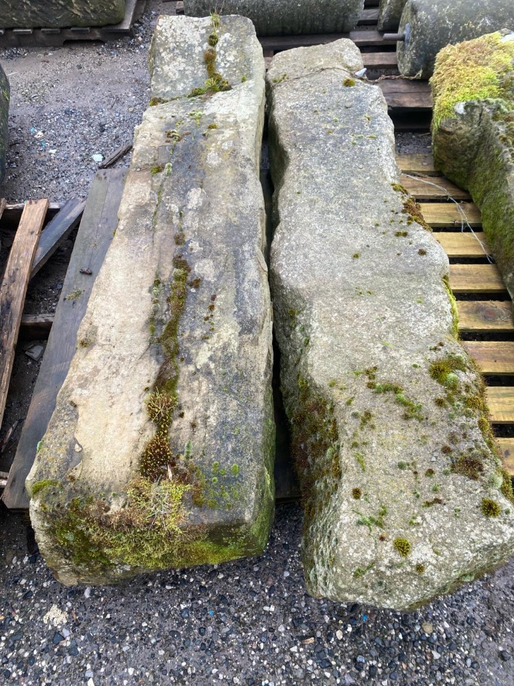 Antique & Reclaimed Gristone Gate Posts - SalvoWEB UK