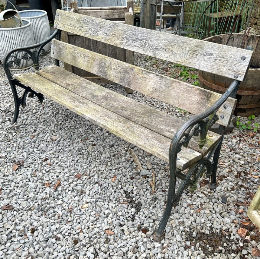 Antique & Reclaimed Victorian Carron Company cast iron bench- SalvoWEB UK