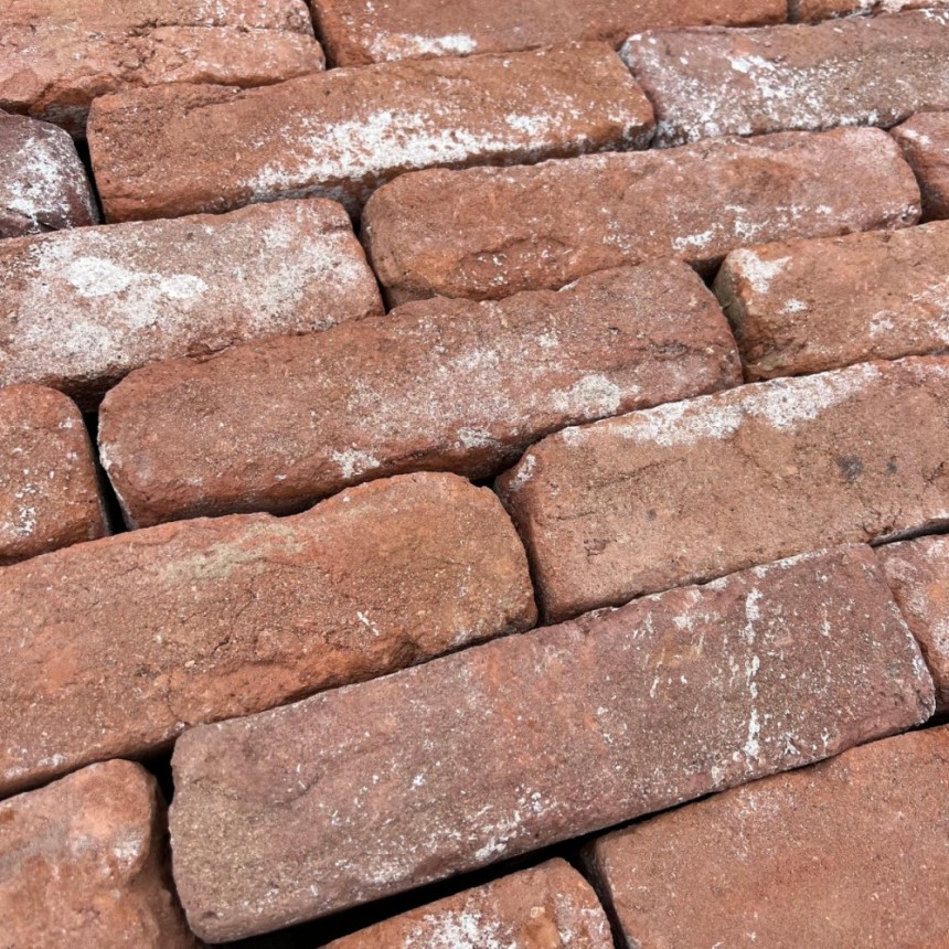 Antique & Reclaimed Reclaimed 2 3/8" Antique Handmade Brick - SalvoWEB UK