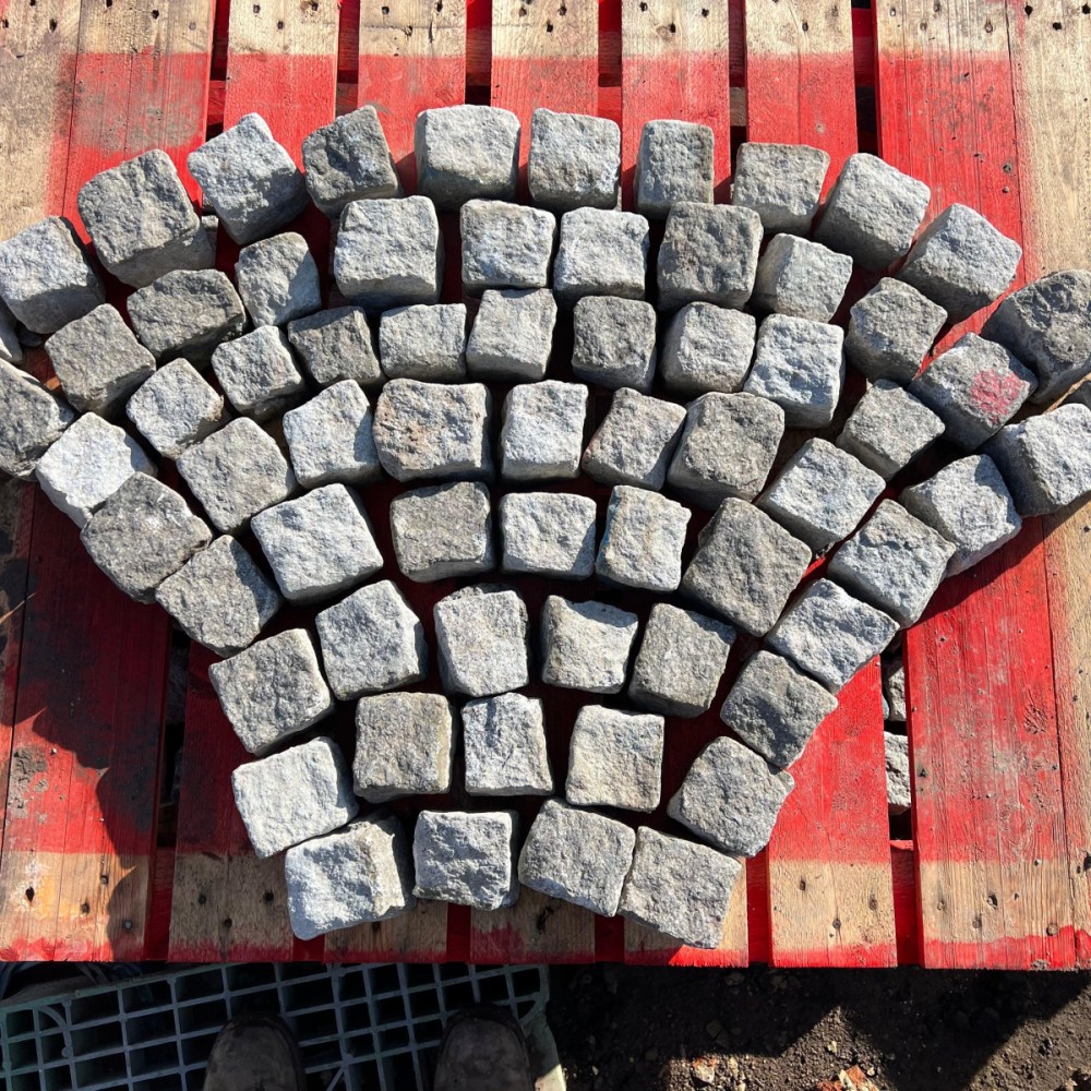 Antique & Reclaimed Reclaimed Small Stone 3" x 3" Granite Cobble Setts ...