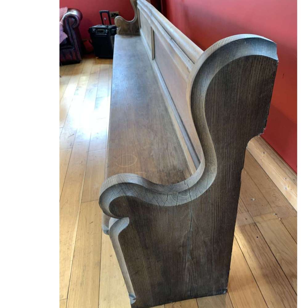 Antique & Reclaimed Church Pew Solid Pine salvaged original vintage ...