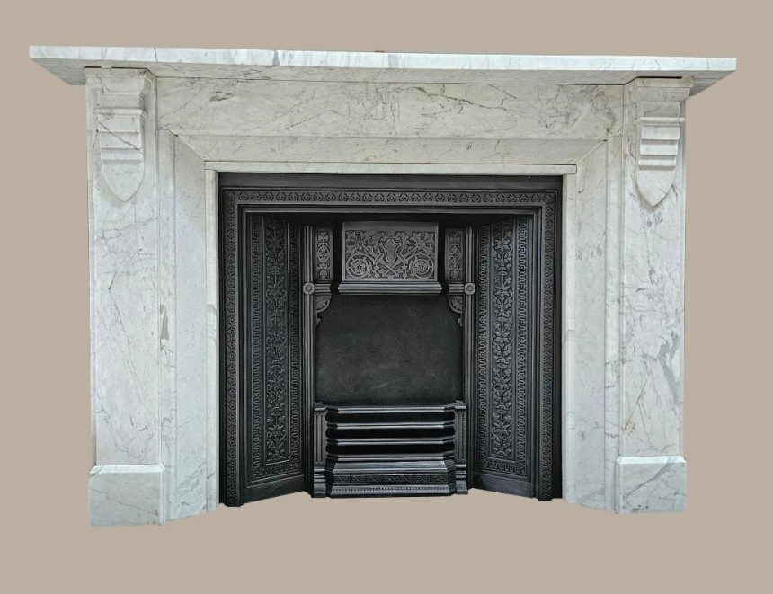 Antique & Reclaimed Large scale Antique Victorian Carrara marble ...