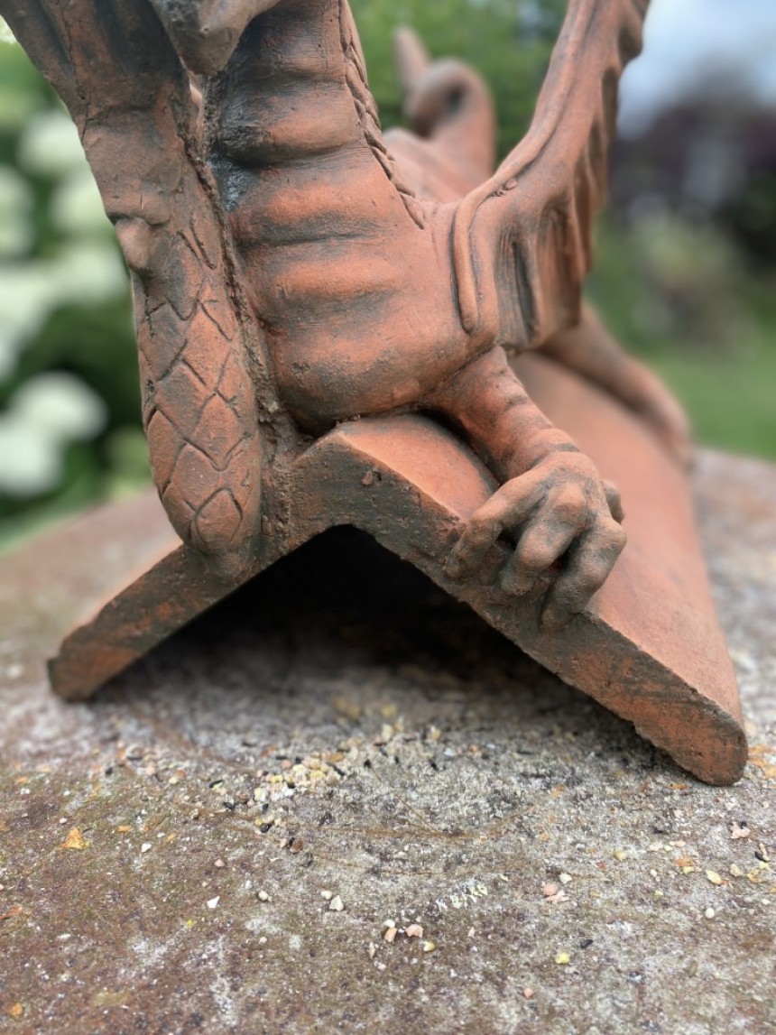 New & Repro New: Brecon dragon roof finial 100 degree angled decorative ...