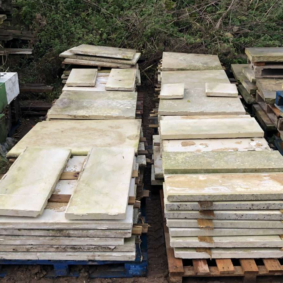 Antique & Reclaimed Reclaimed Portland Stone Slabs 40m2- SalvoWEB UK