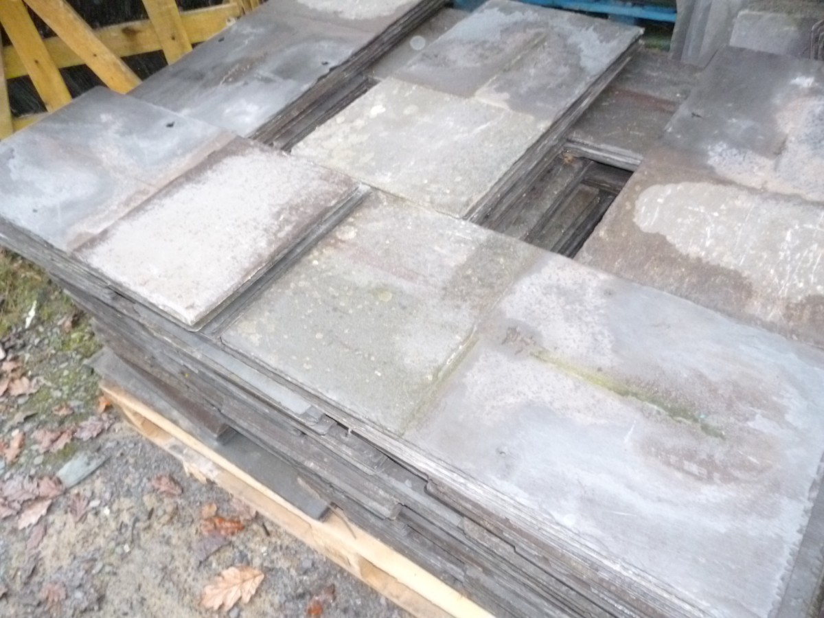 Antique & Reclaimed Reclaimed welsh slates 24" x 12" 1500 all off one ...