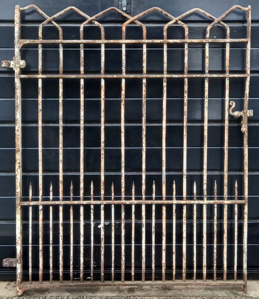 Antique & Reclaimed Victorian wrought iron pedestrian gate.- SalvoWEB UK