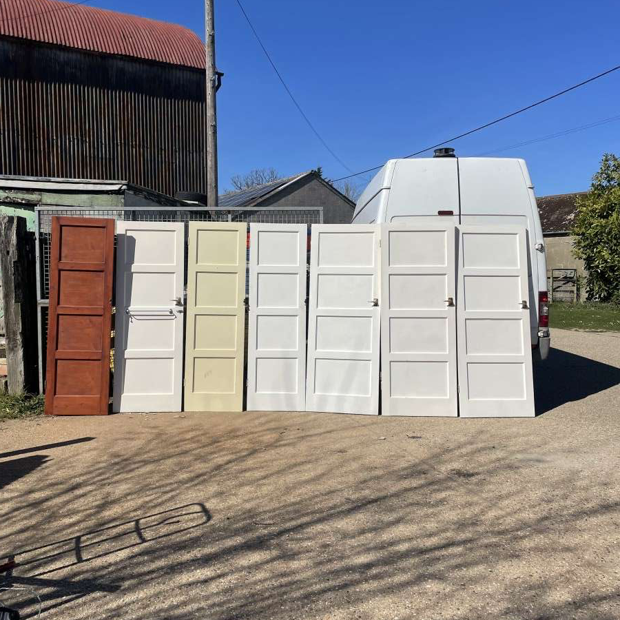 Antique & Reclaimed Square Panel 1950s Doors - SalvoWEB UK