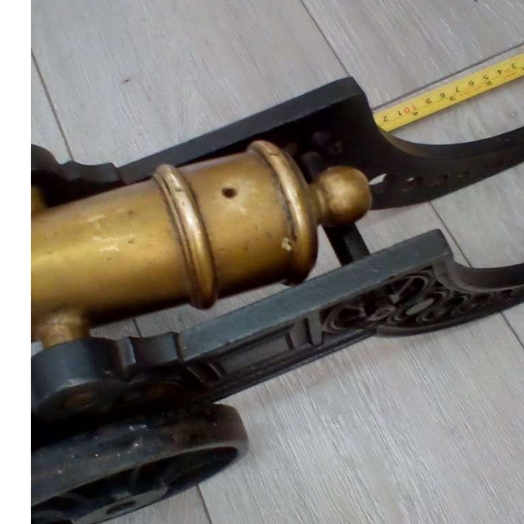 Antique & Reclaimed Antique Cast Iron and Brass Signal Cannon- SalvoWEB UK
