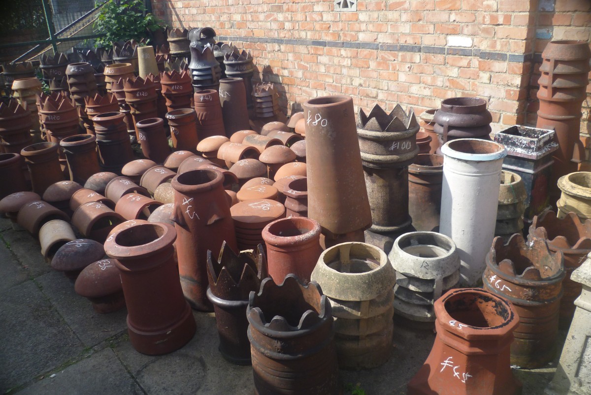 Antique & Reclaimed Reclaimed chimney pots chimney couls finials slates ...