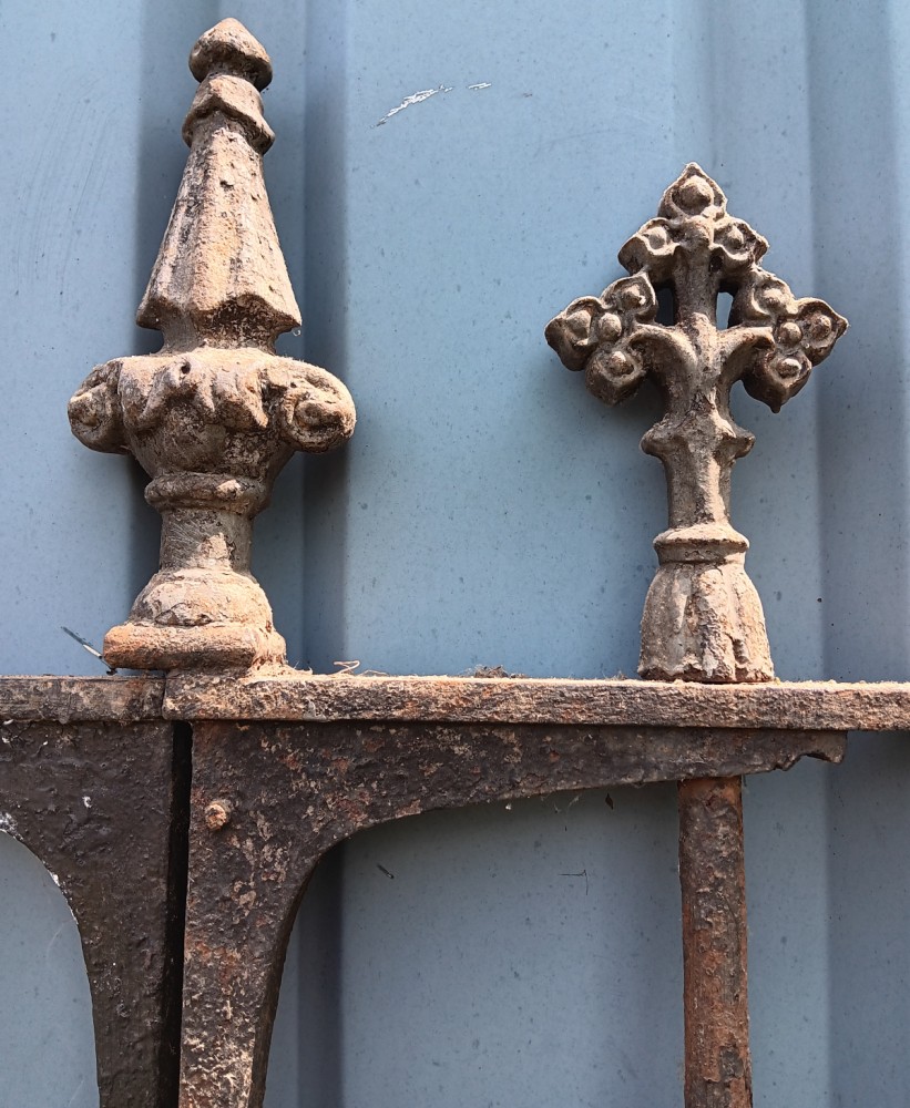 Antique & Reclaimed A pair of Georgian wrought & cast iron entrance ...